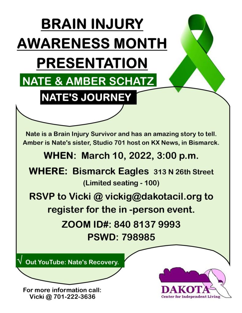 March BI Awareness Month | Dakota Center for Independent Living